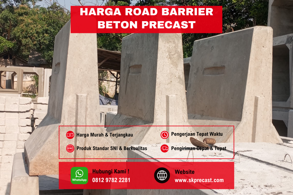 Jual Road Barrier Beton 2026 - Harga Pembatas Jalan Beton Murah