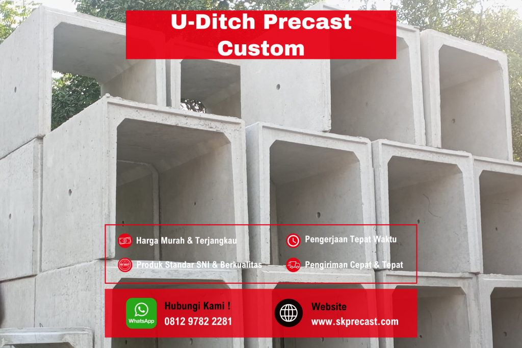 Pabrik Uditch Precast Custom Ukuran Murah - Precast